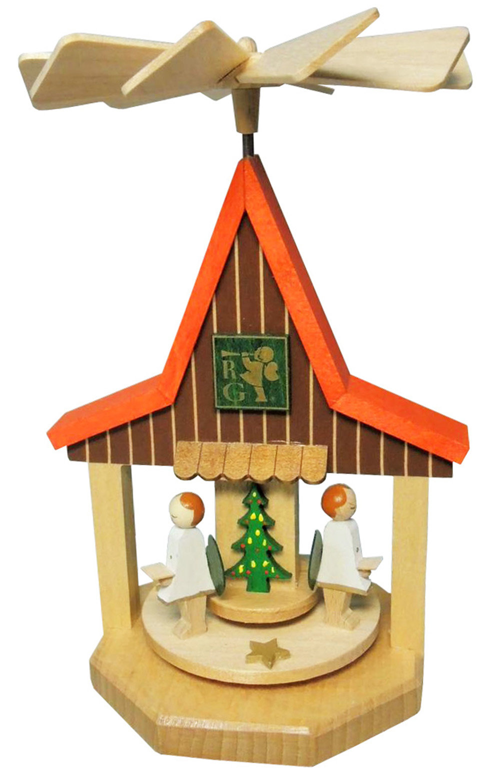 The Holiday Aisle® Pyramid - Mini House With Angels - Wayfair Canada