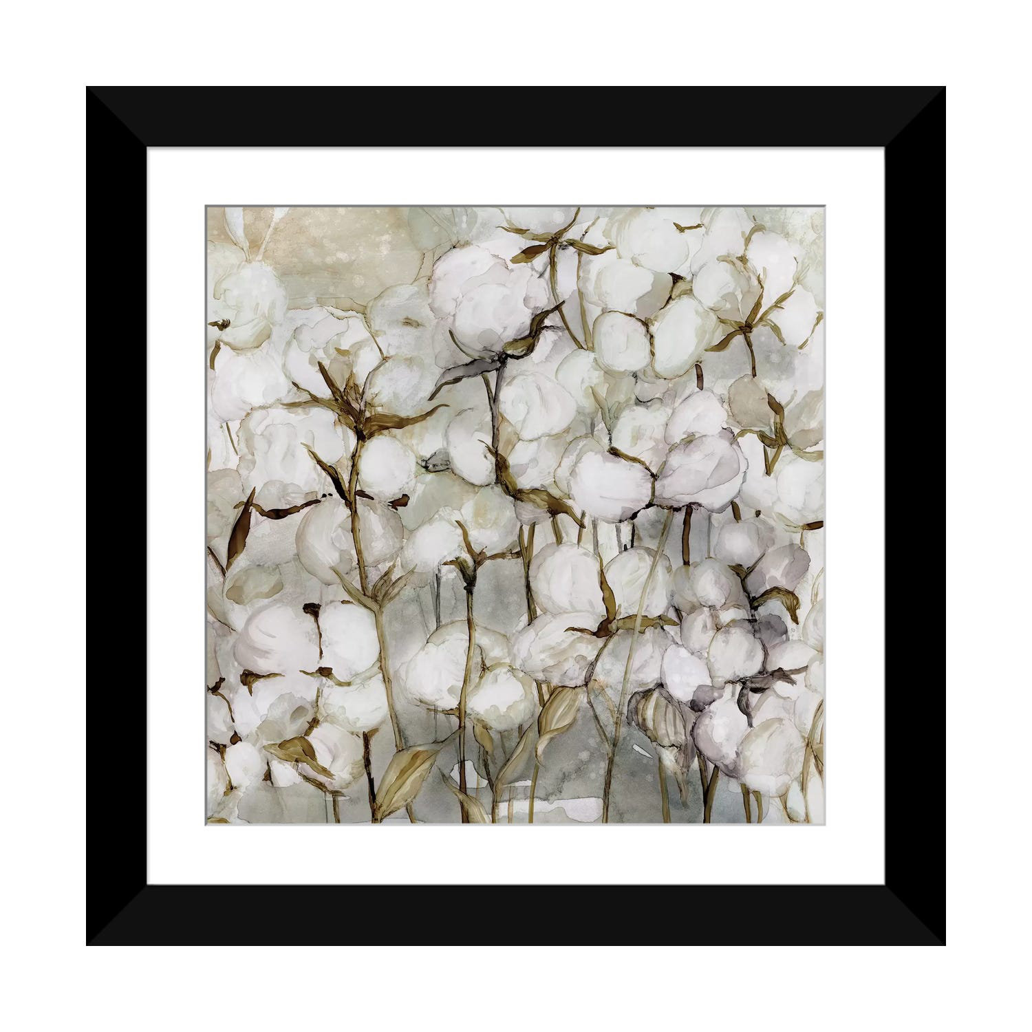 East Urban Home 'Cotton Field' Print on Canvas | Wayfair