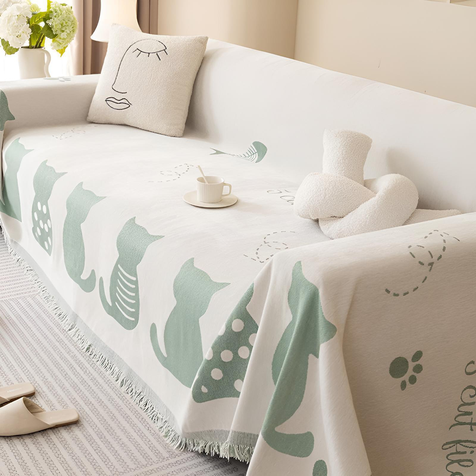 Lark Manor™ Full Coverage Sofa Cover Cloth, All Seasons Universal Sofa ...