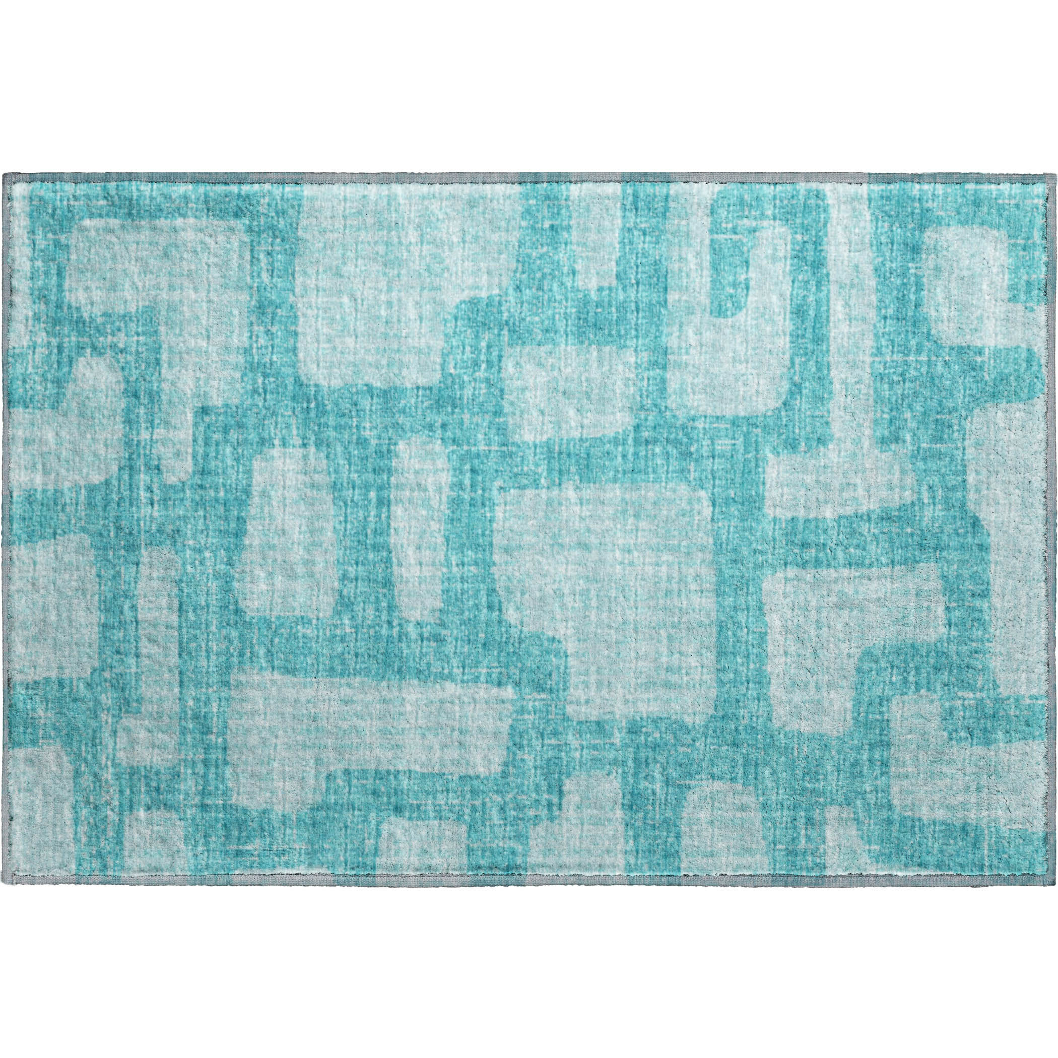 Bungalow Rose Premium Machine Washable Alliah AMF110 Turquoise Rug ...