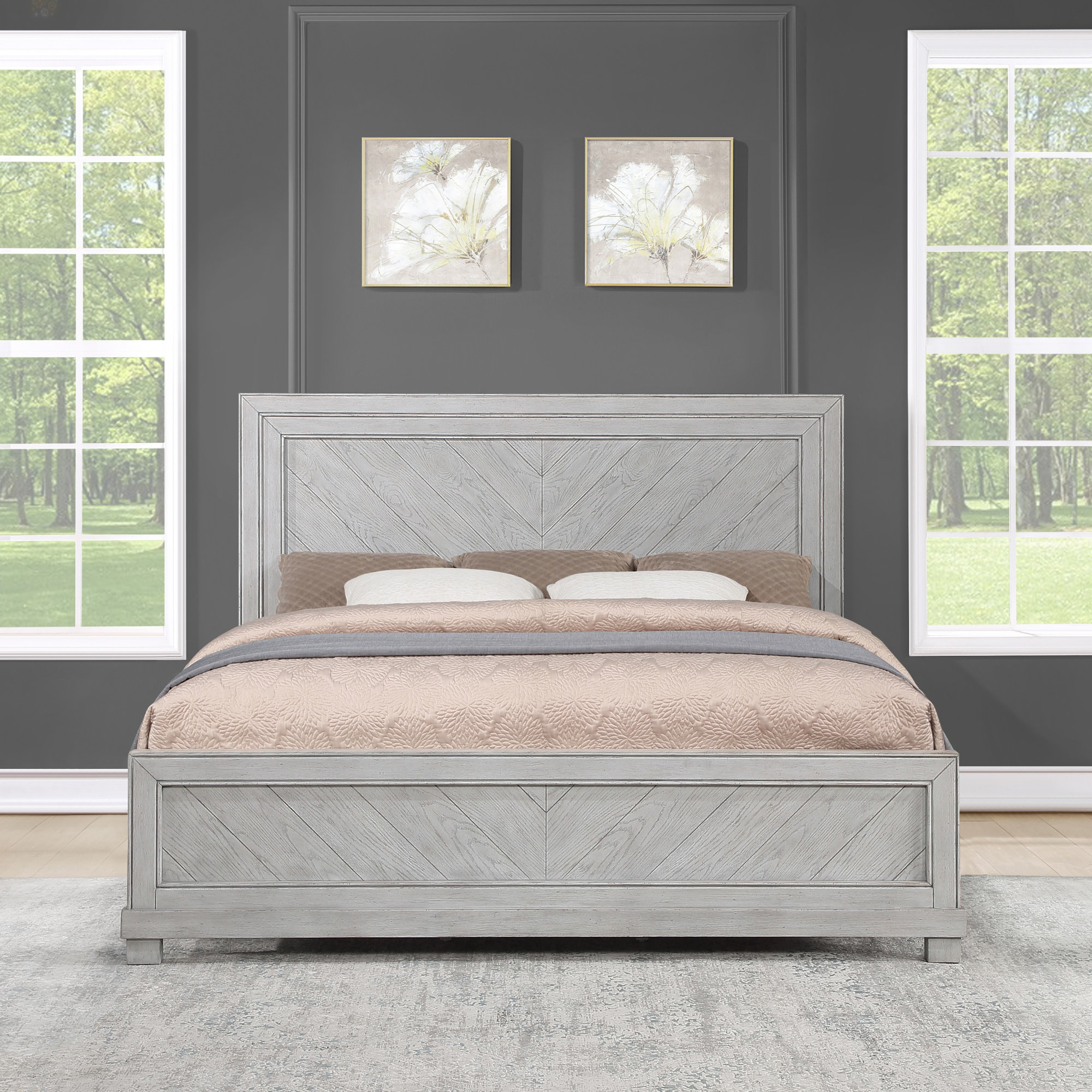 Lark Manor Montana - King Bed - Grey - Wayfair Canada