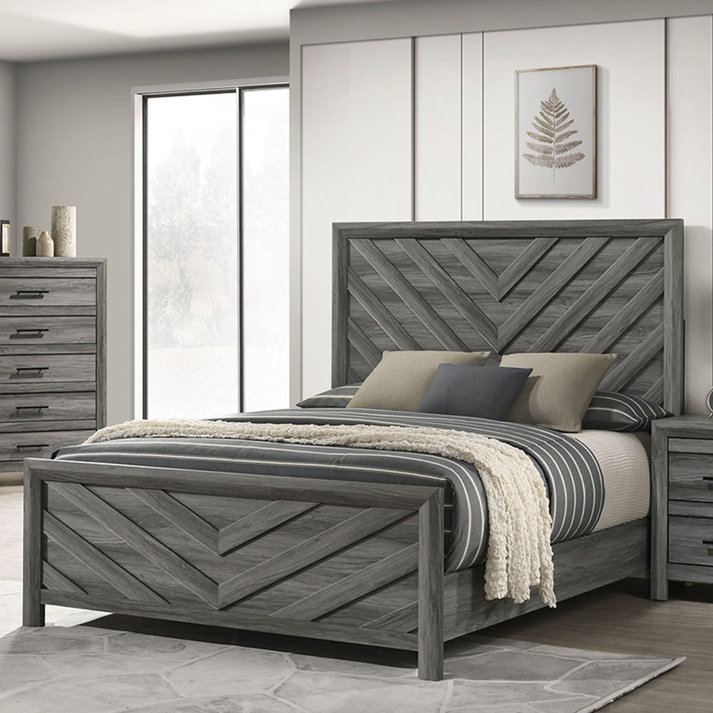 Lark Manor™ Denver Modern Style Full Bed Made with Wood in Gray | Wayfair