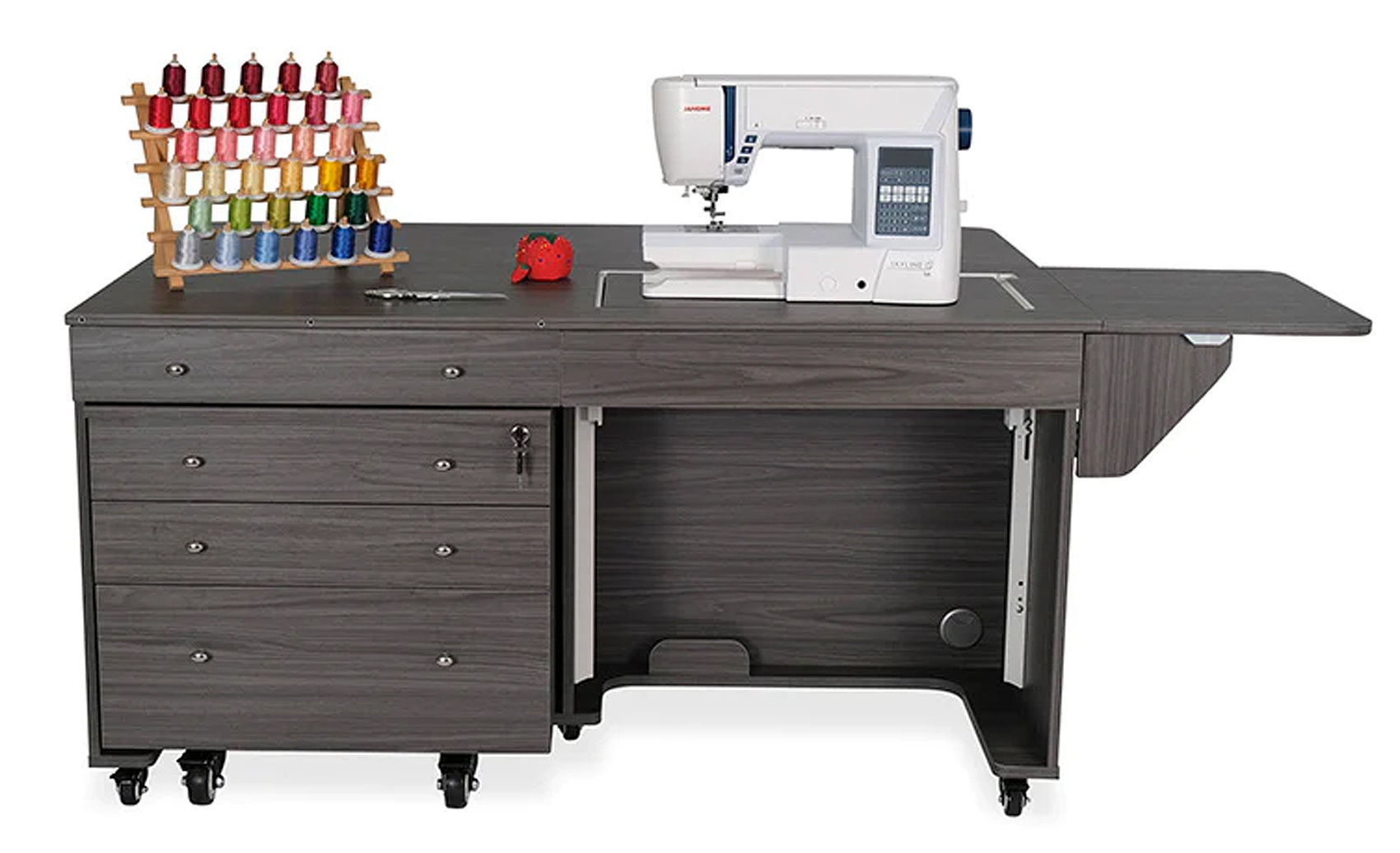 Arrow Sewing Furniture Arrow Kangaroo & Joey II Sewing Cabinet (Gray ...