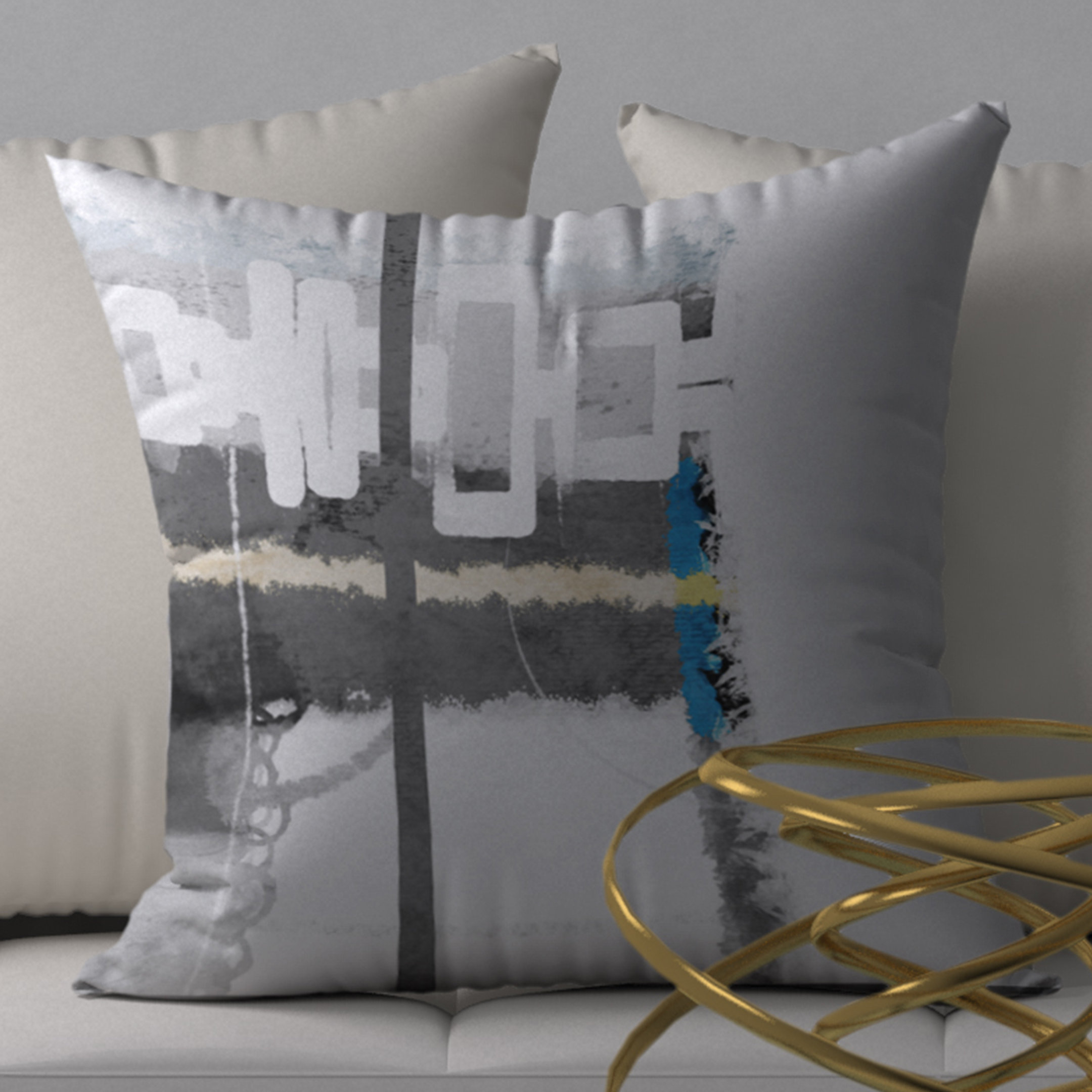 LeRoi Products Smiles Positive Modern Contemporary Decorative Throw ...