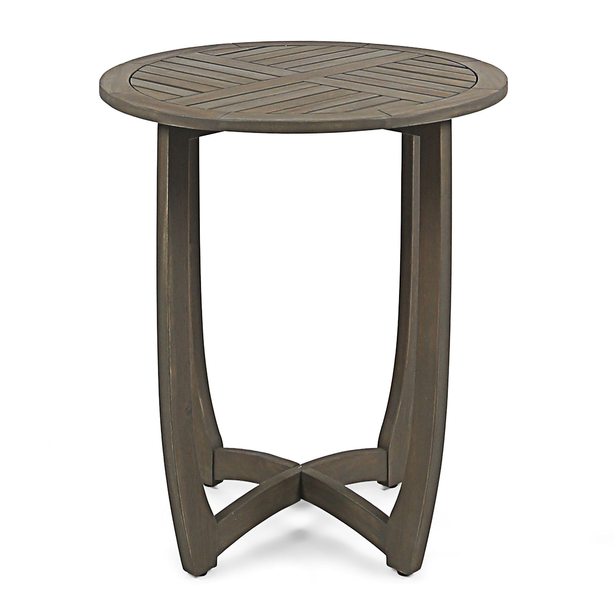 Ebern Designs Patio Side Table Outdoor Round End Table | Wayfair