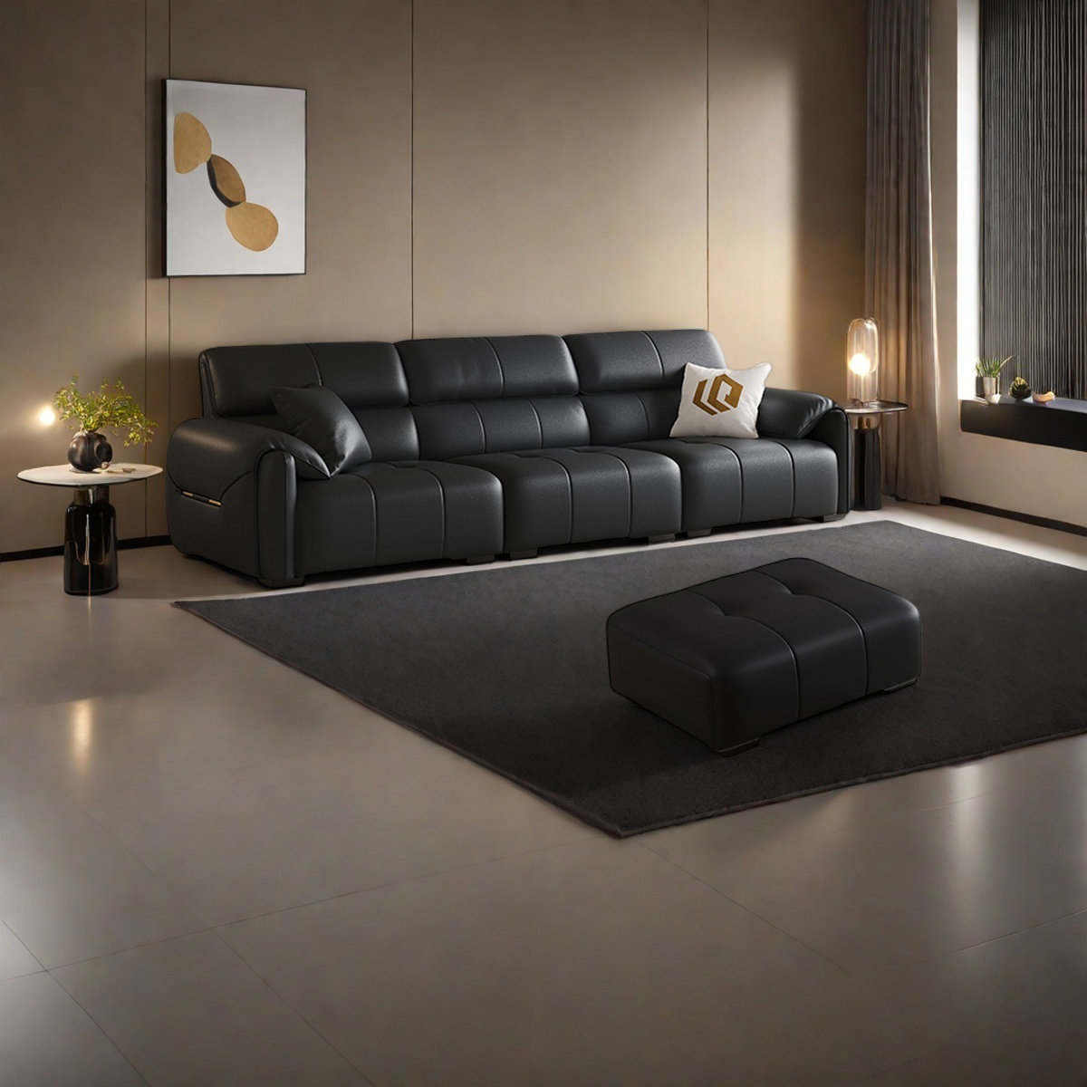 Merting Modern Minimalist Straight Sofa | Wayfair