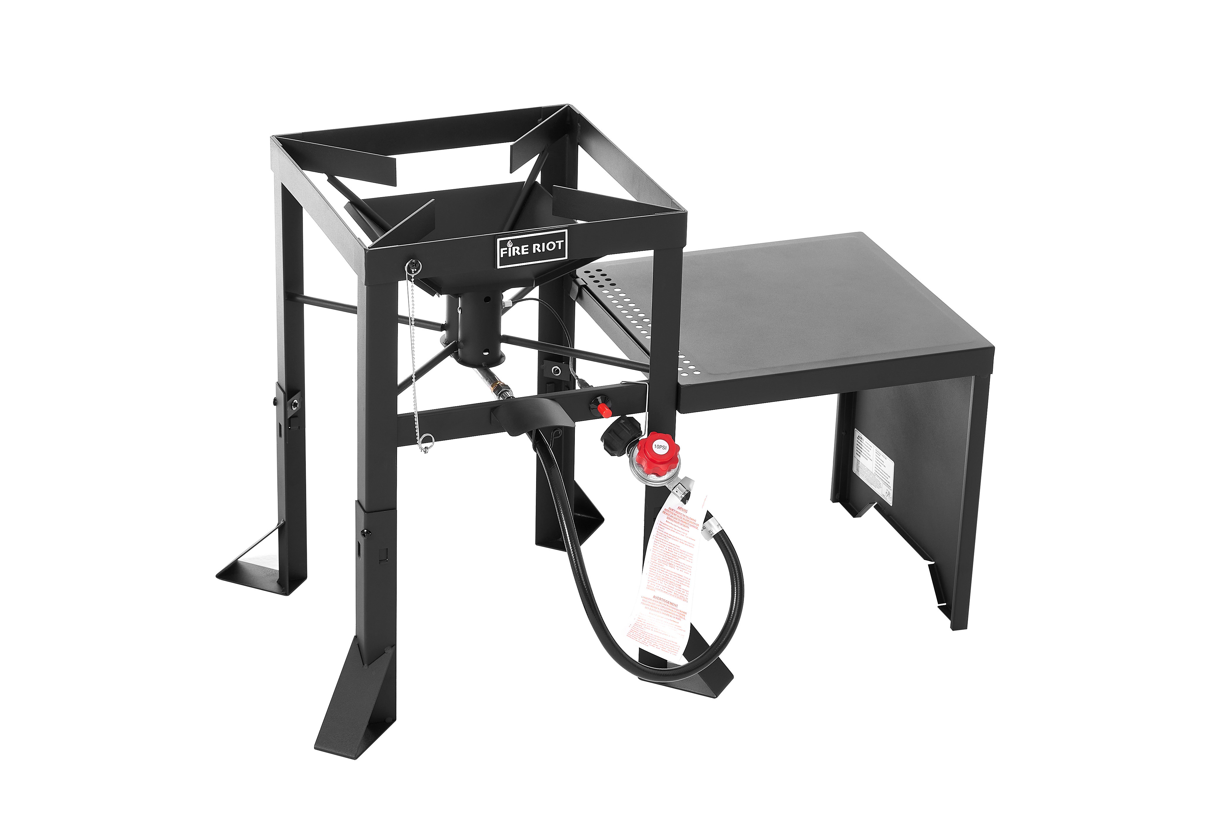 FIRE RIOT Dual Jet Burner with Side Shelf | Wayfair