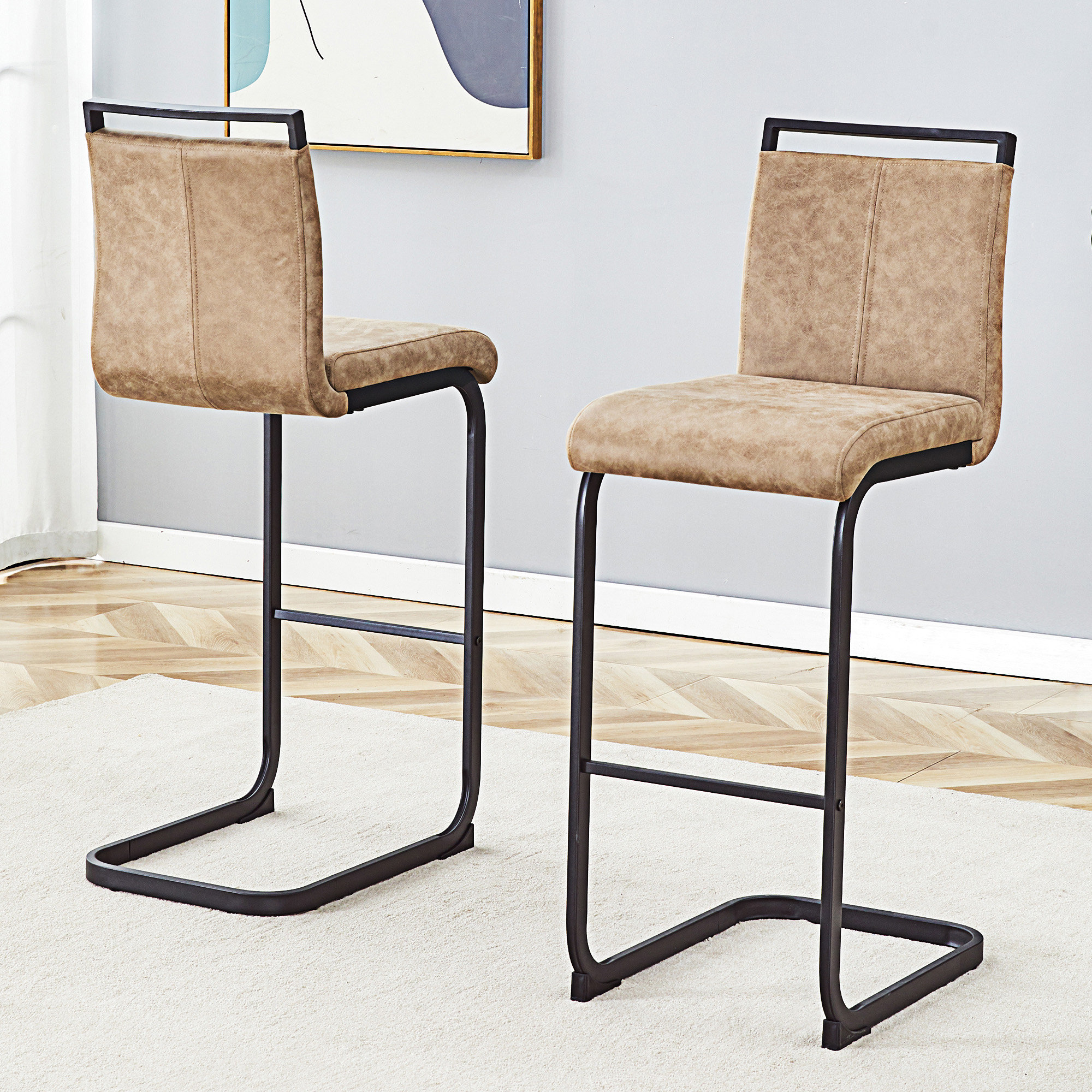 Latitude Run® 42.5 Inch Tall Tech Fabric Bar Stool - A Perfect ...