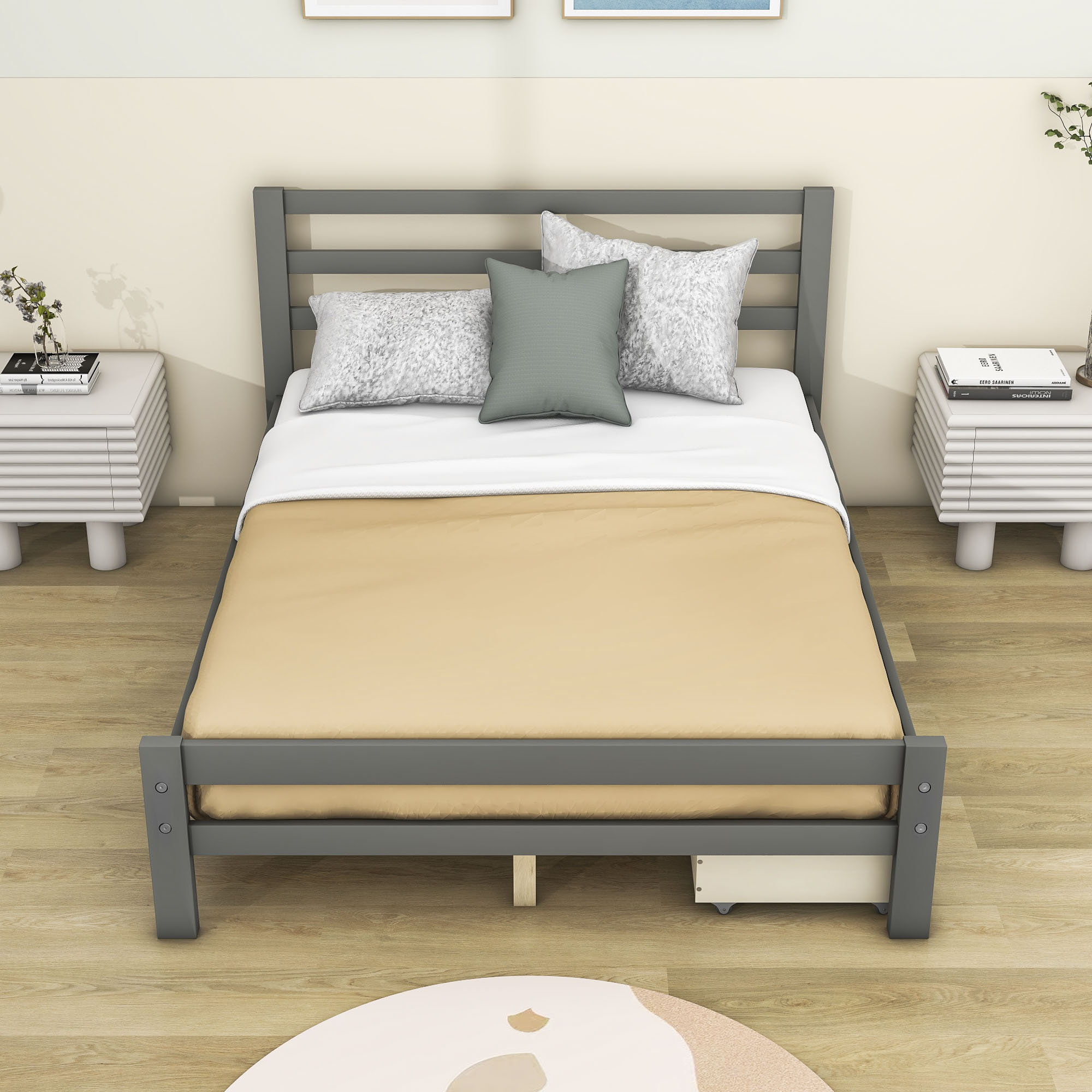 Latitude Run® Alcindo Low Profile Storage Platform Bed | Wayfair