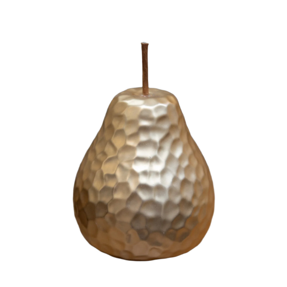 George Oliver Ceramic Pear Figurine Matte Finish Gold | Wayfair