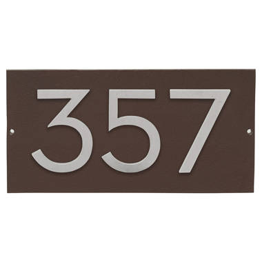 Montague Metal Products Rectangle Wall Plaque | Wayfair