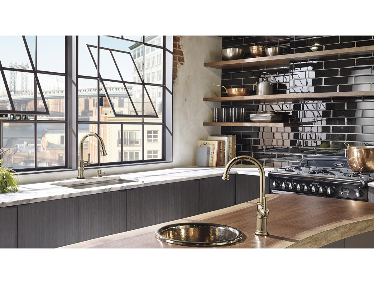 Brizo Artesso® Pull-Down Touch Single Handle Kitchen Faucet with ...