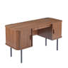 Latitude Run® Computer Desk With 2 Storage Cabinets, Mid Century ...