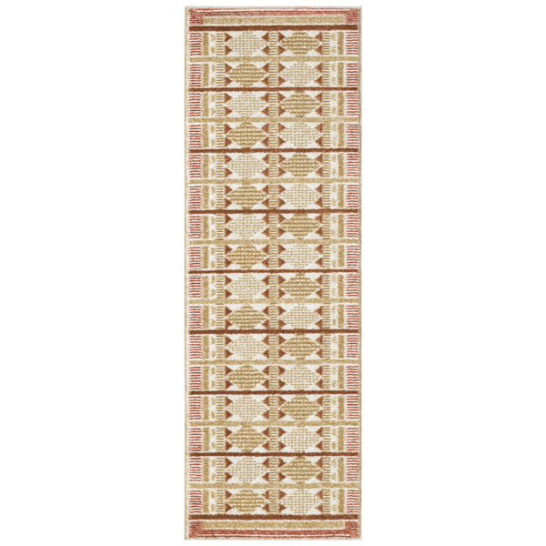 Union Rustic Maridee Rust Modern Indoor Rug | Wayfair