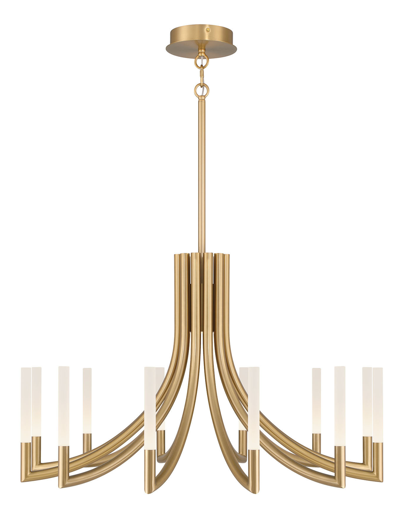 Eurofase Olette 12L 36" Sn Frosted Chandelier - Wayfair Canada