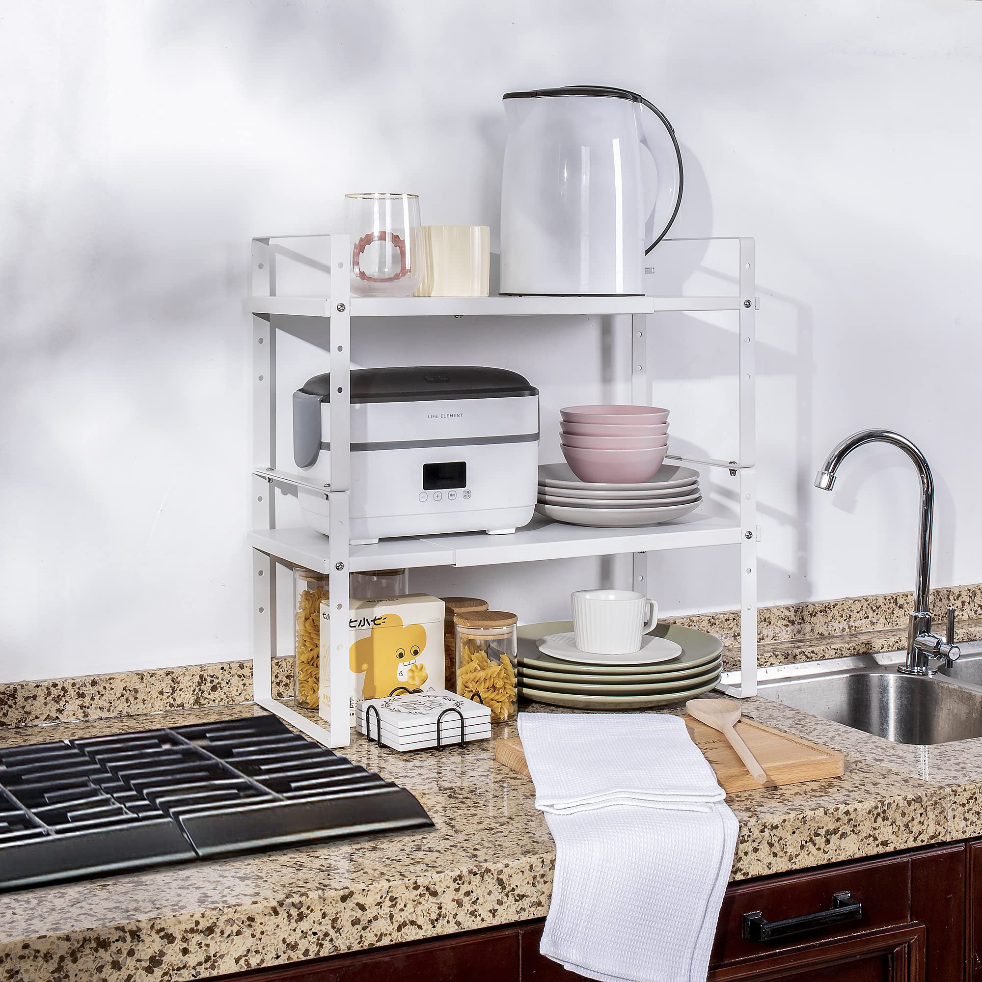 Rebrilliant Adjustable Cabinet And Countertop Organizer Rack ...