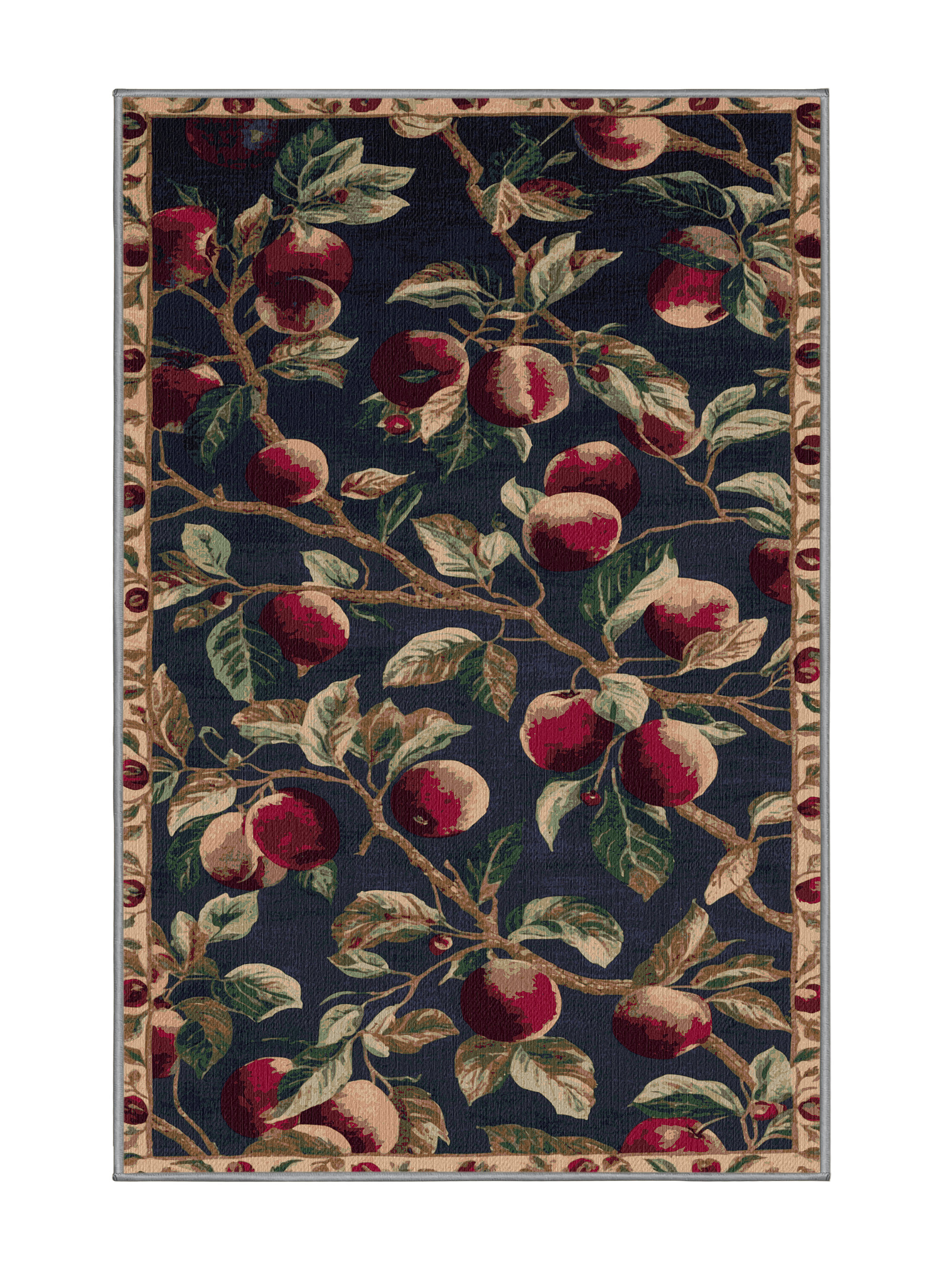 Dakota Fields Washable Wild Plum Fruits Area Rug | Wayfair