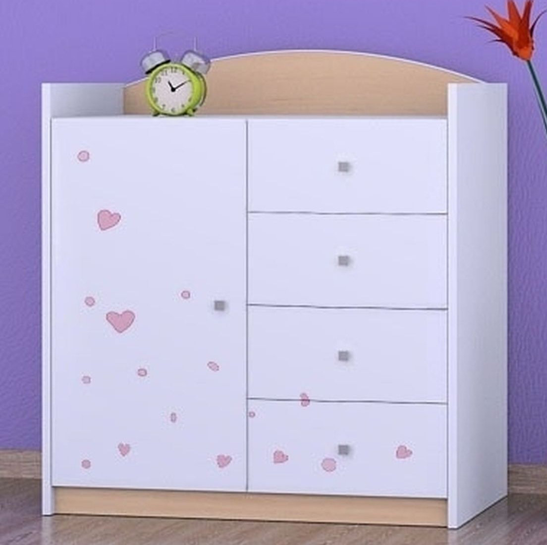 Isabelle & Max Nicollet 4 Drawer Combi Chest | Wayfair.ie