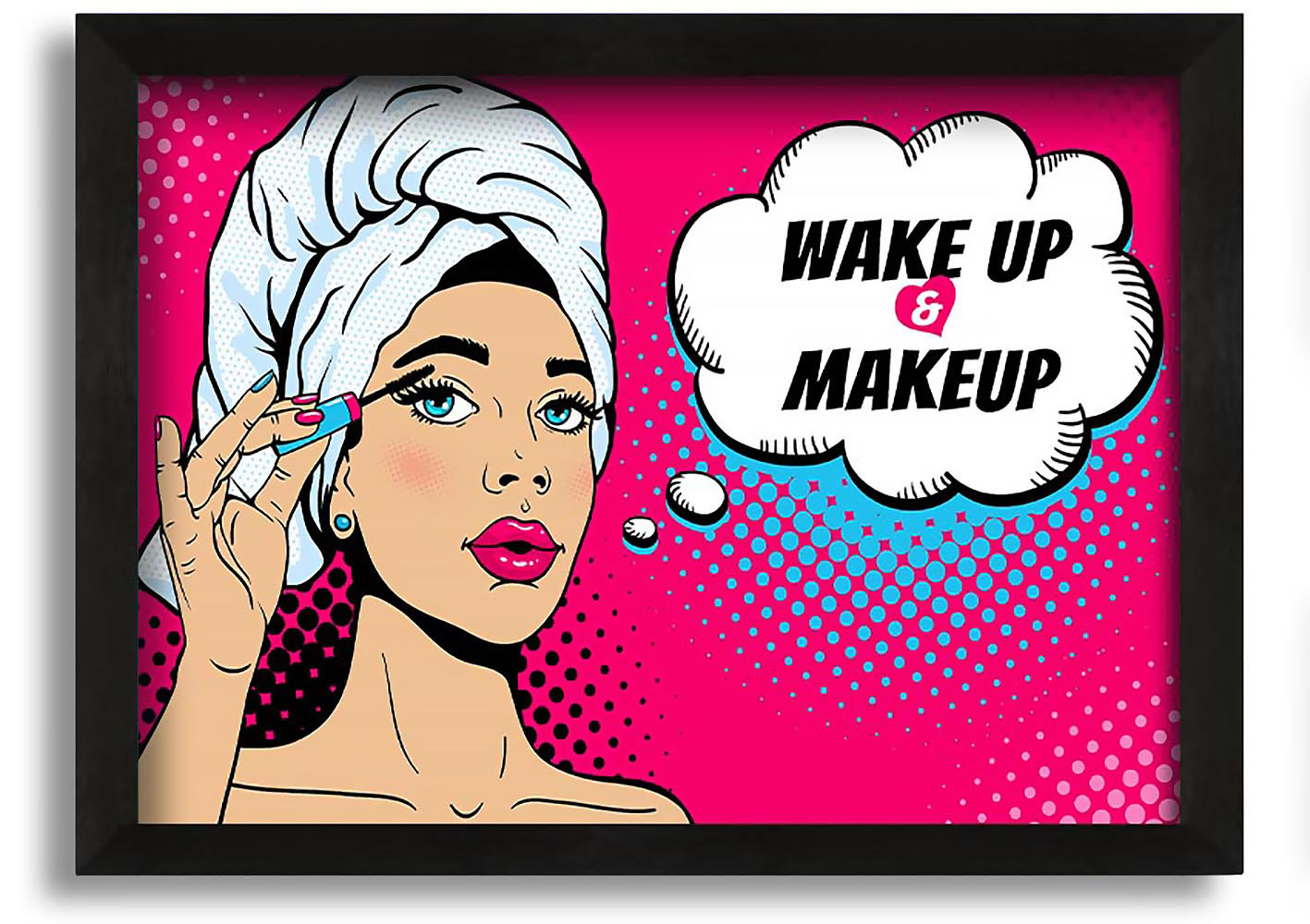 ClassicLiving Wake up and Make up Kids - Picture Frame Painting on ...
