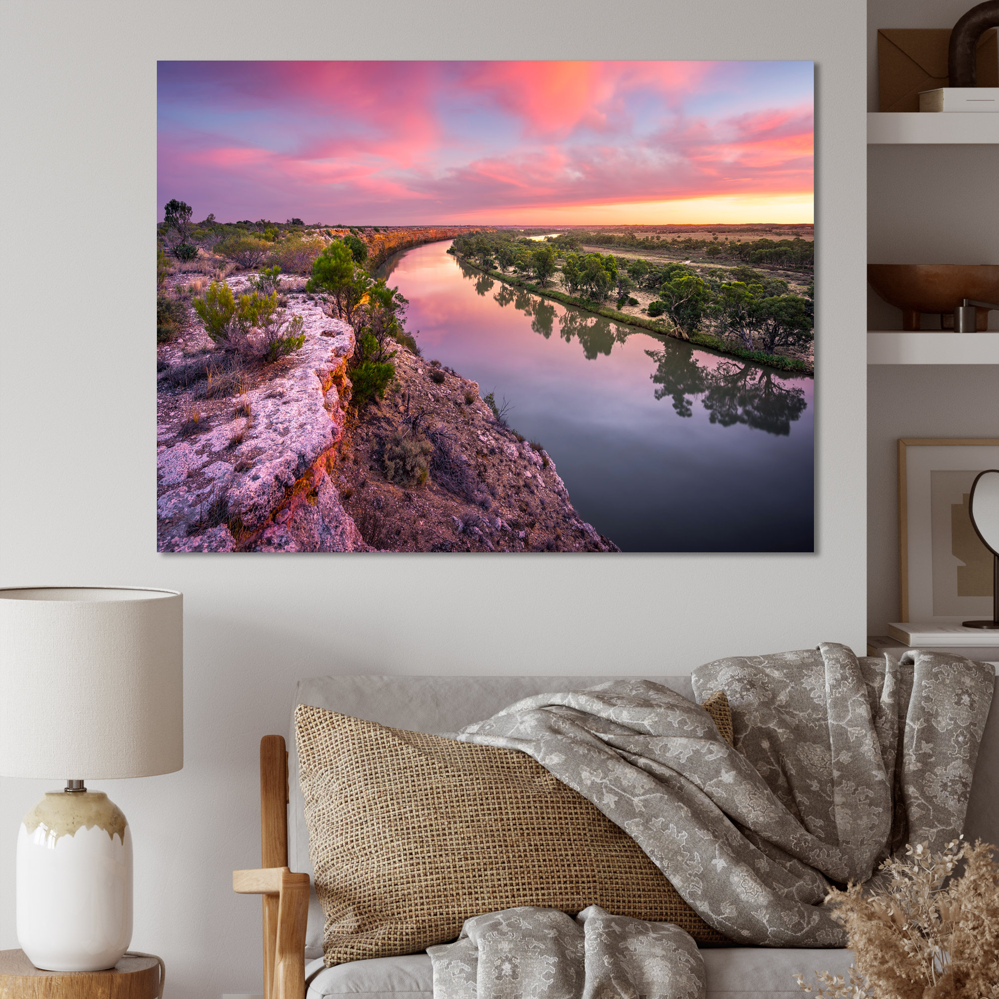 Latitude Run® Murray River Sunset Victoria - Print | Wayfair