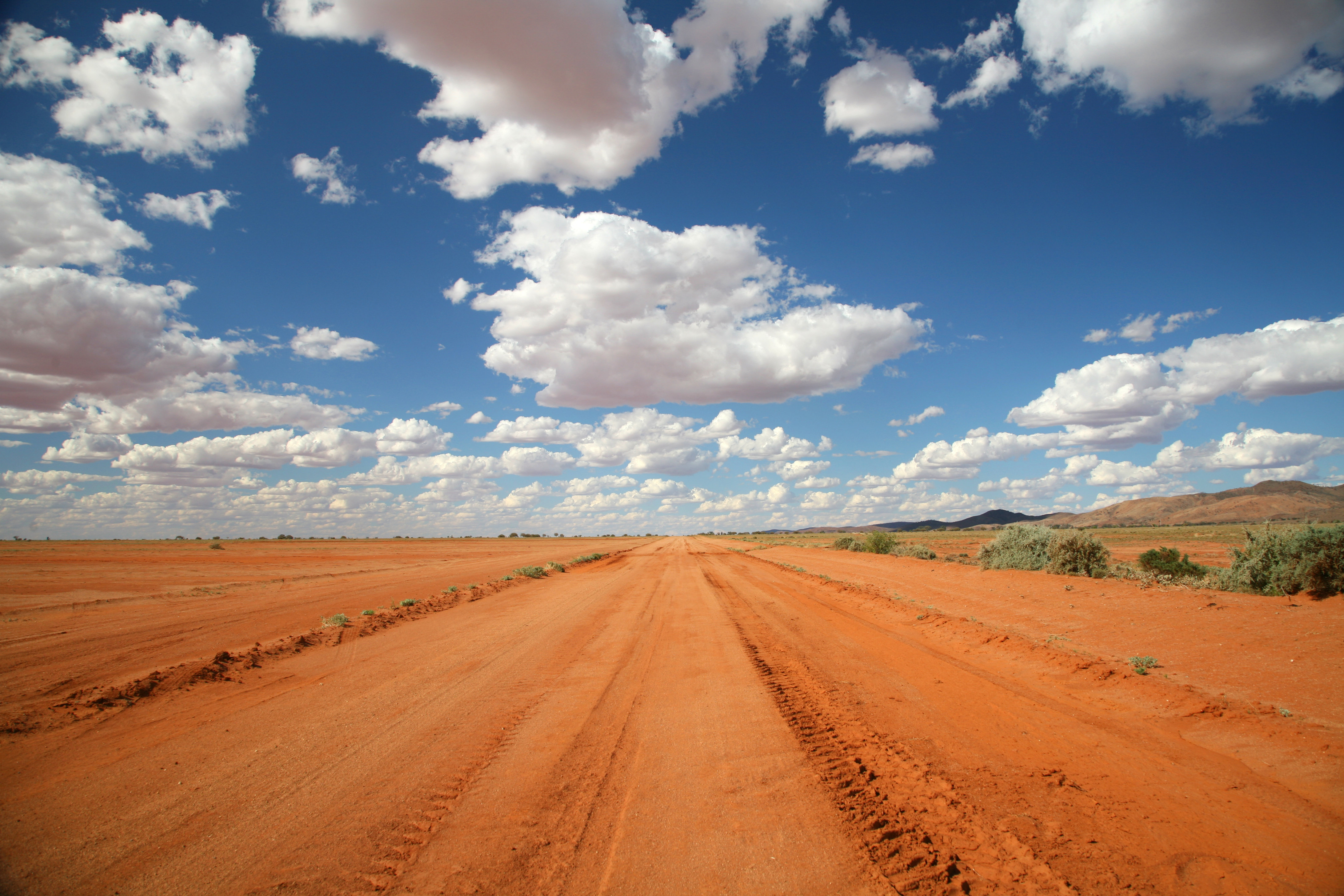 Union Rustic Long Orange Outback Road Under a Blue Sky by Bloodstone ...