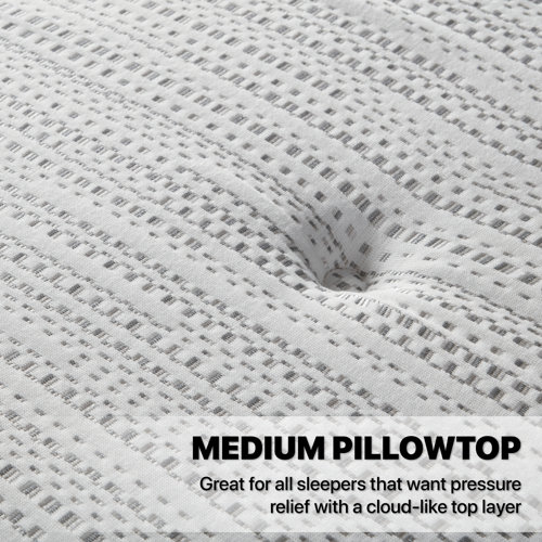 Beautyrest Silver BRS900 Medium Pillow Top 15" Innerspring Mattress and ...