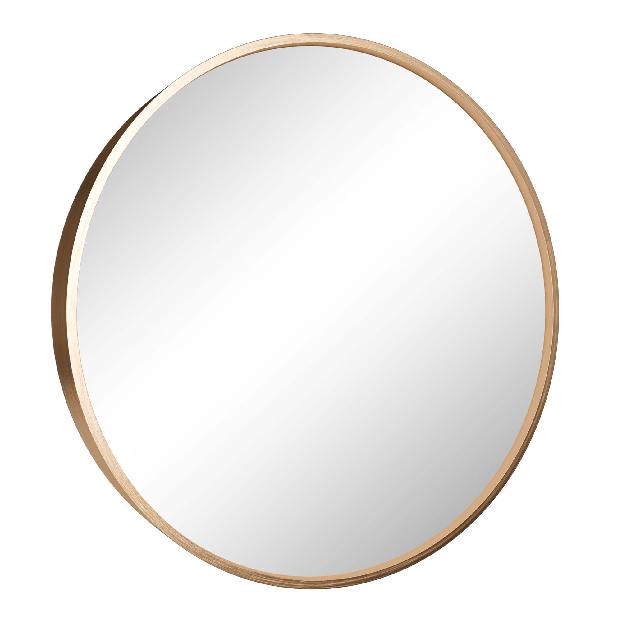 ROOM FULL Morden Round Metal Framed Wall-Mounted Vanity Mirror Bathroom ...