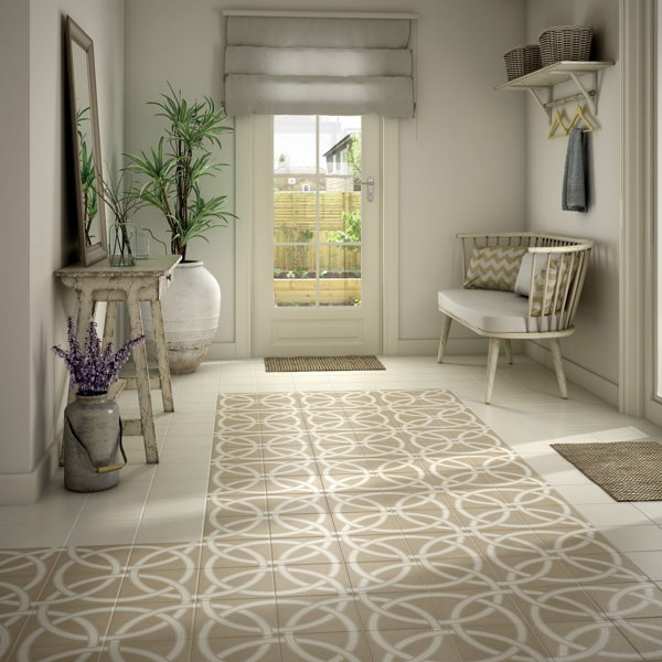 Merola Tile Caprice Pastel Loop 8" x 8" Porcelain Field Tile & Reviews ...