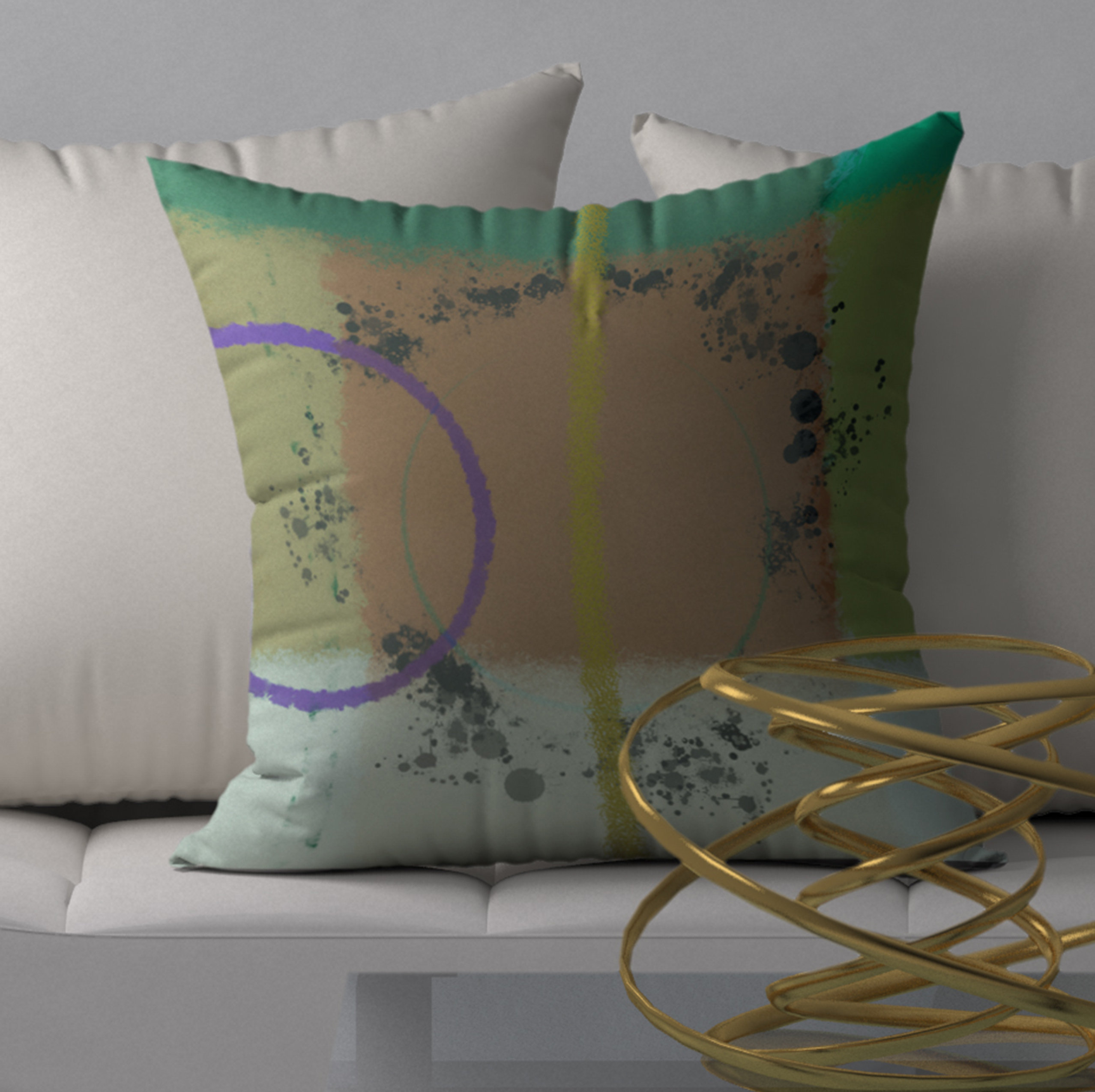 LeRoi Products Paizlee Fantastic Stylish Square Pillow Cover & Insert ...
