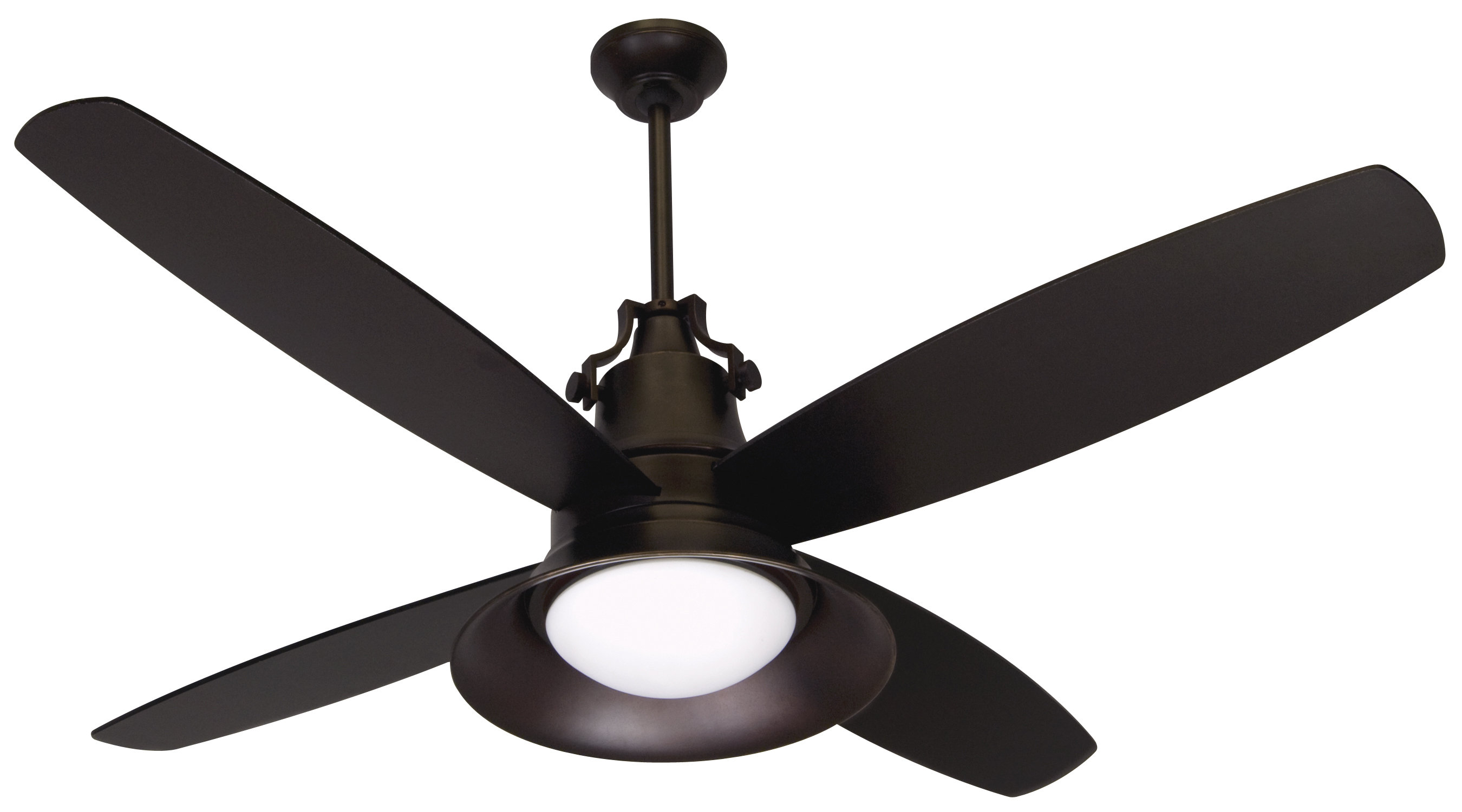 Gracie Oaks 52" Barys 4 - Blade Outdoor Standard Ceiling Fan with Wall ...