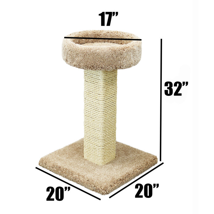 Prestige Cat Trees 32" Prestige Solid Wood Large Cat Tree & Reviews ...