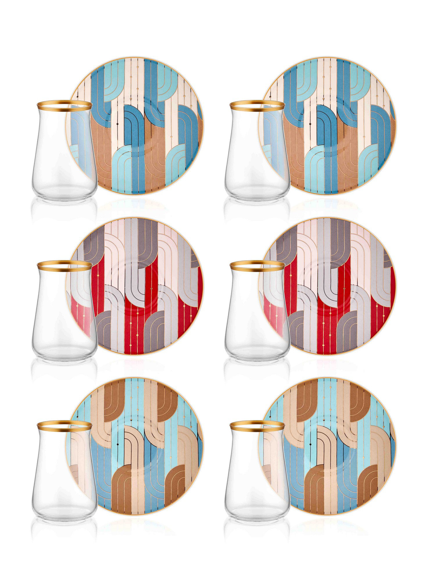 East Urban Home Yehuda 6 Piece 5 oz. Tea Glass/Coffee Glass Set | Wayfair