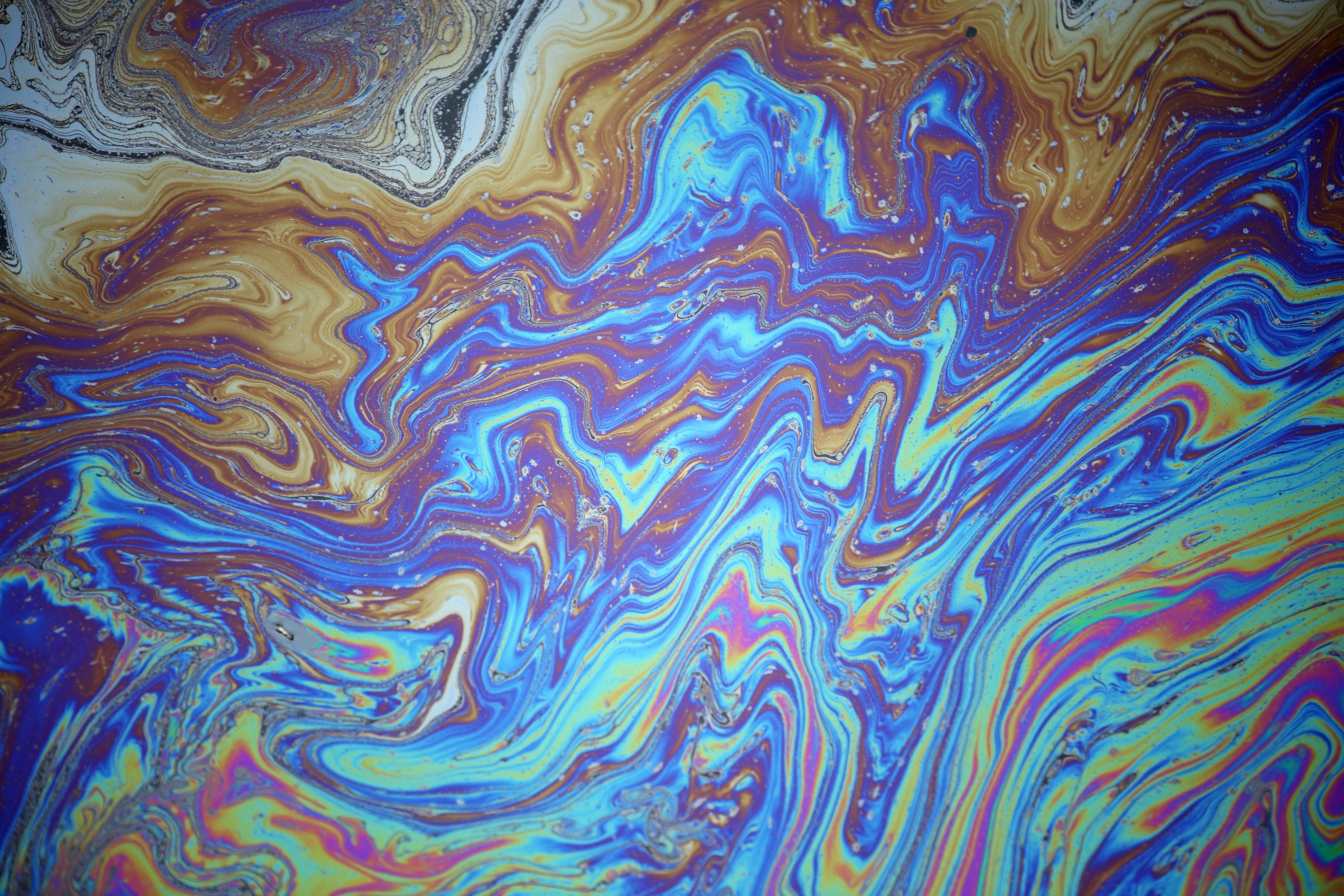 Wrought Studio™ Rainbow Oil Slick Background by Sakhorn38 - Wrapped ...