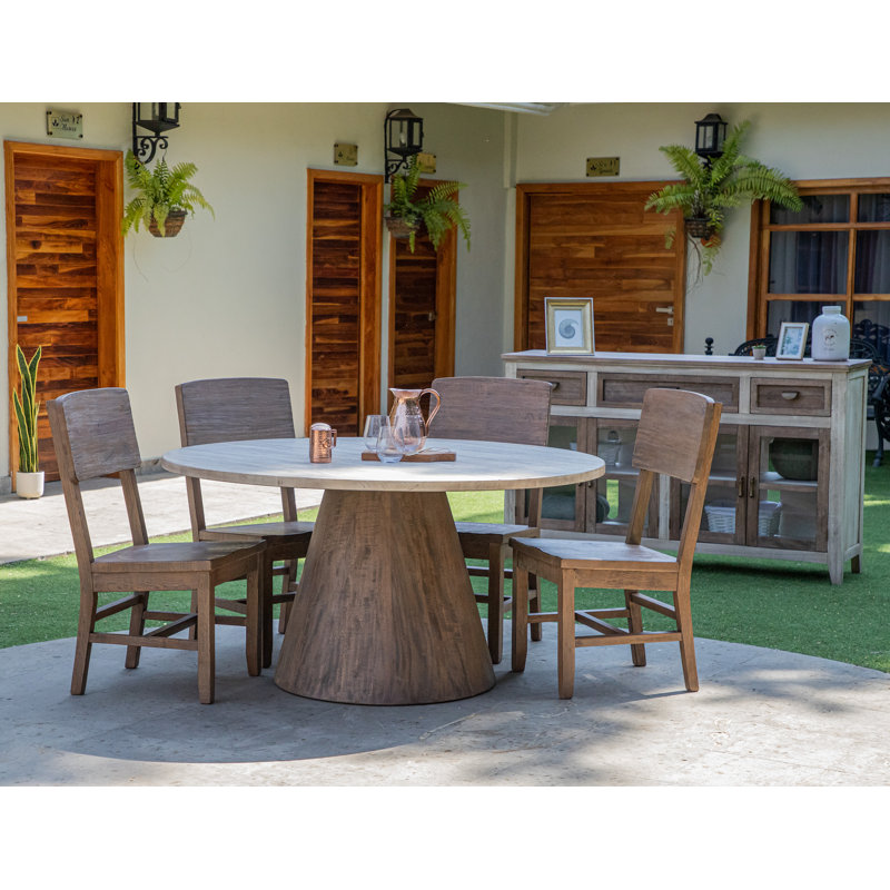 International Furniture Direct Sahara Round Dining Table | Wayfair