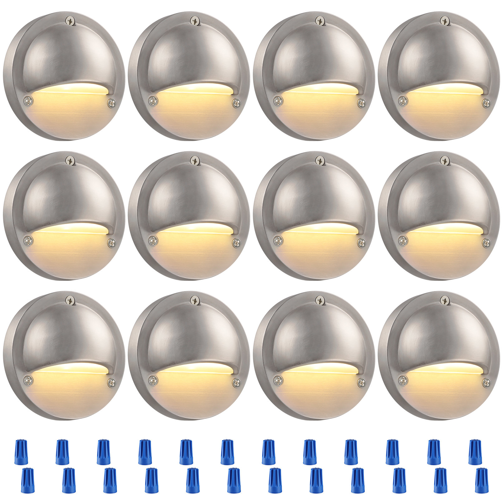 LEDVANS LED Landscape Deck Light Low Voltage for Step Stair Pathway ...