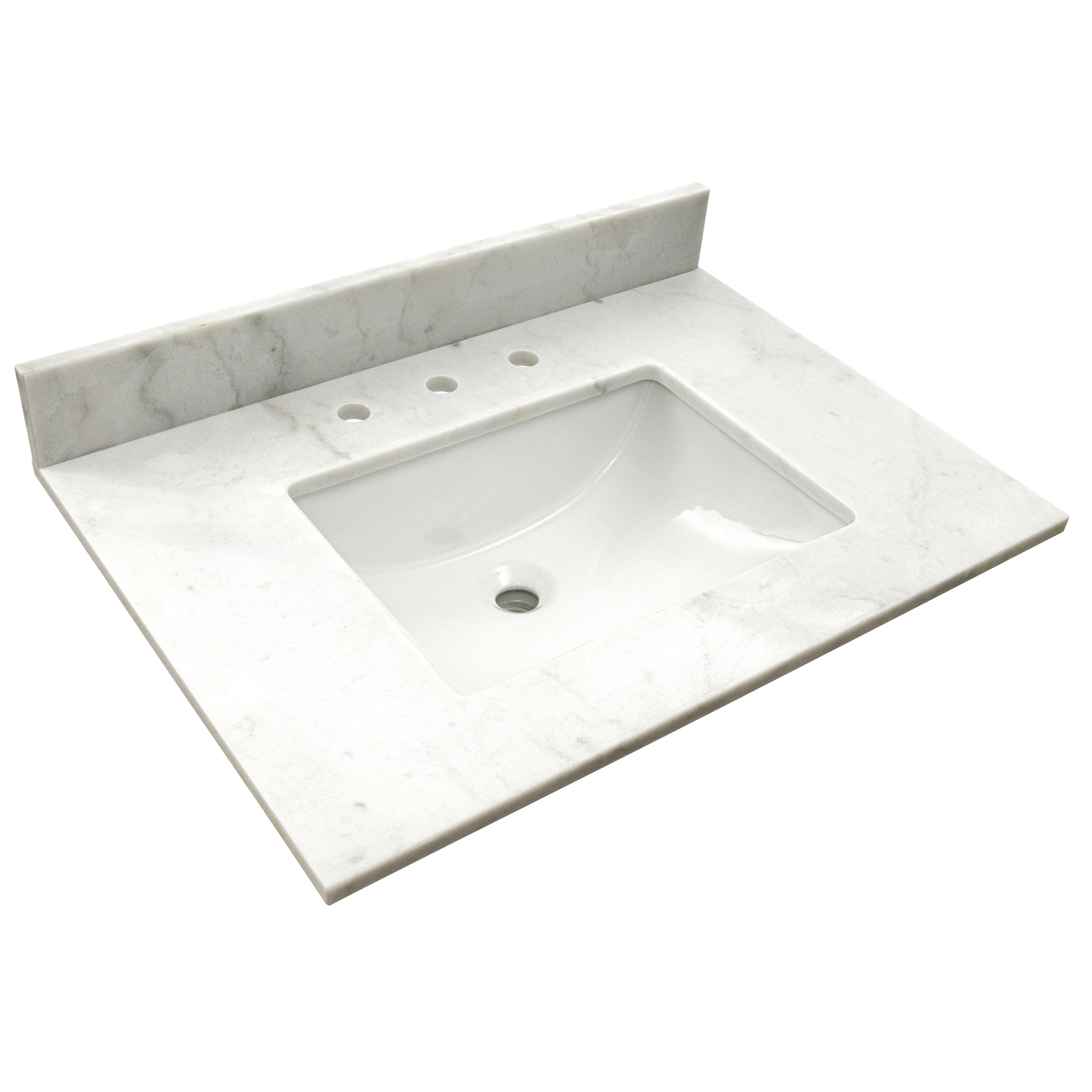 MSI 31" Single Bathroom Vanity Top in White with Sink - Wayfair Canada