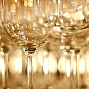 Ebern Designs Wine Glasses On Canvas by Bird Wanna Whistle Print ...