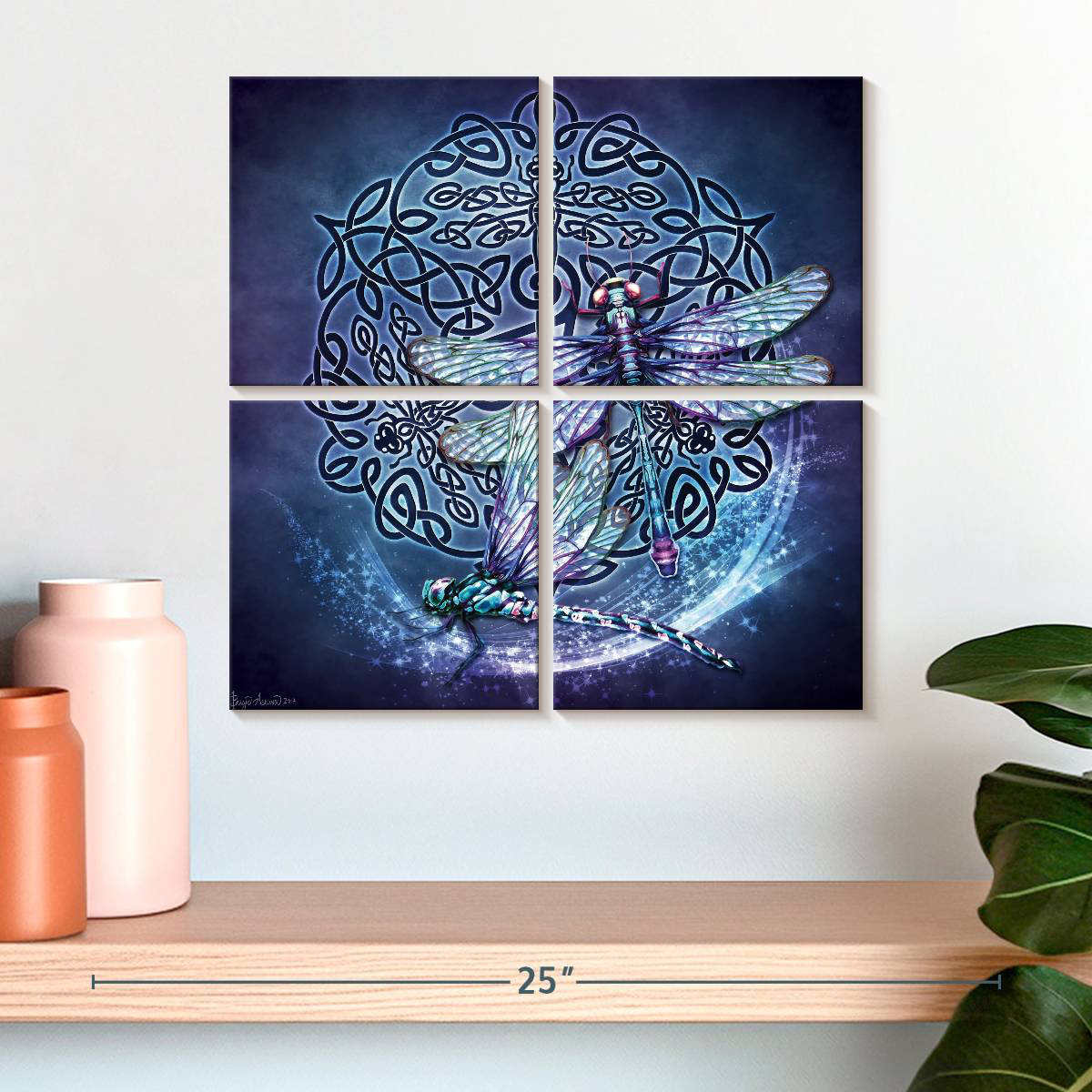 Ebern Designs Brampt Celtic Totem Dragonfly | Wayfair