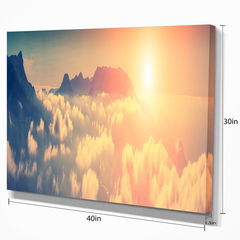 sky above clouds print