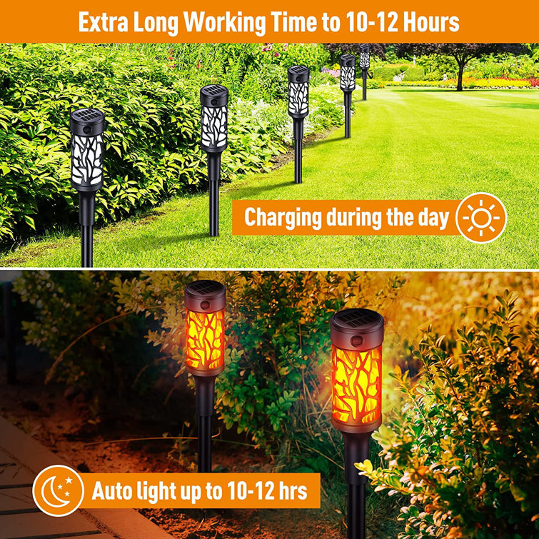 c&g home Low Voltage Solar Powered Integrated LED Pathway Light Pack ...
