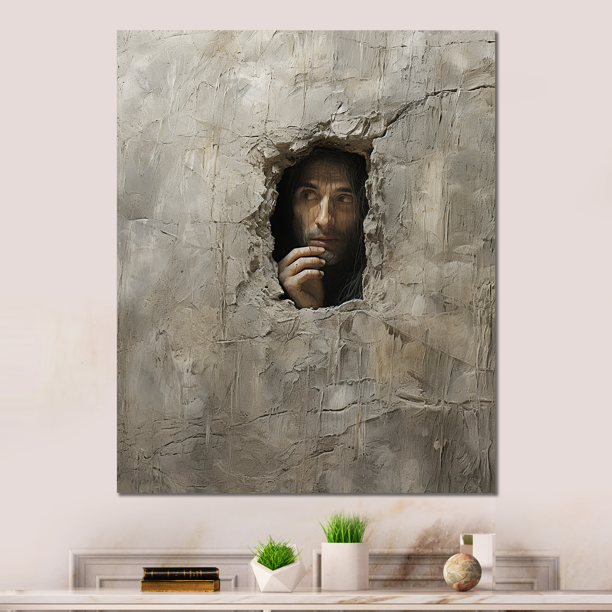 Red Barrel Studio® " Judaism Wailing Stone Wall Wonder I " on Metal ...