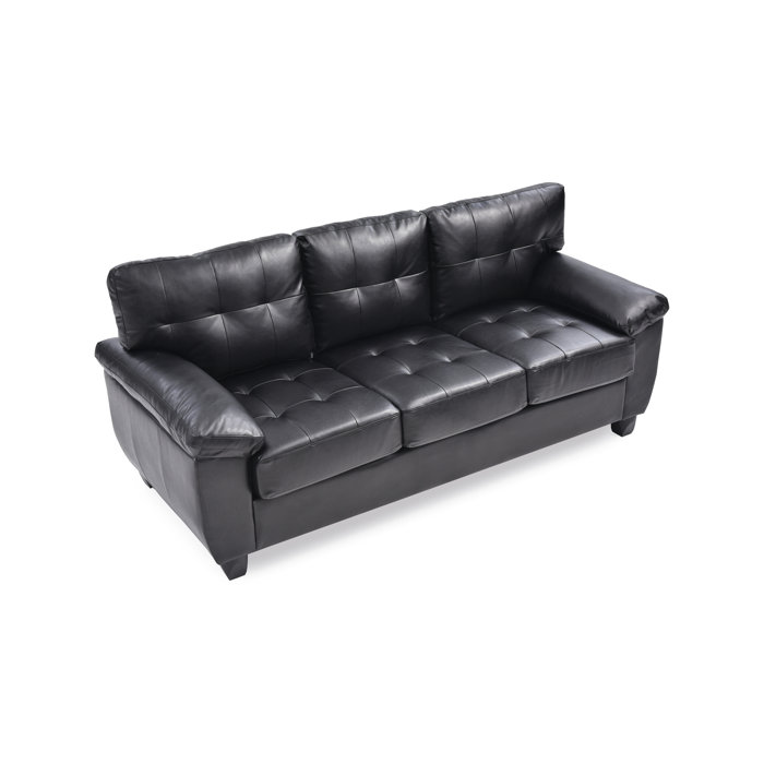 Glory Furniture Moran 78'' Faux Leather Sofa & Reviews | Wayfair