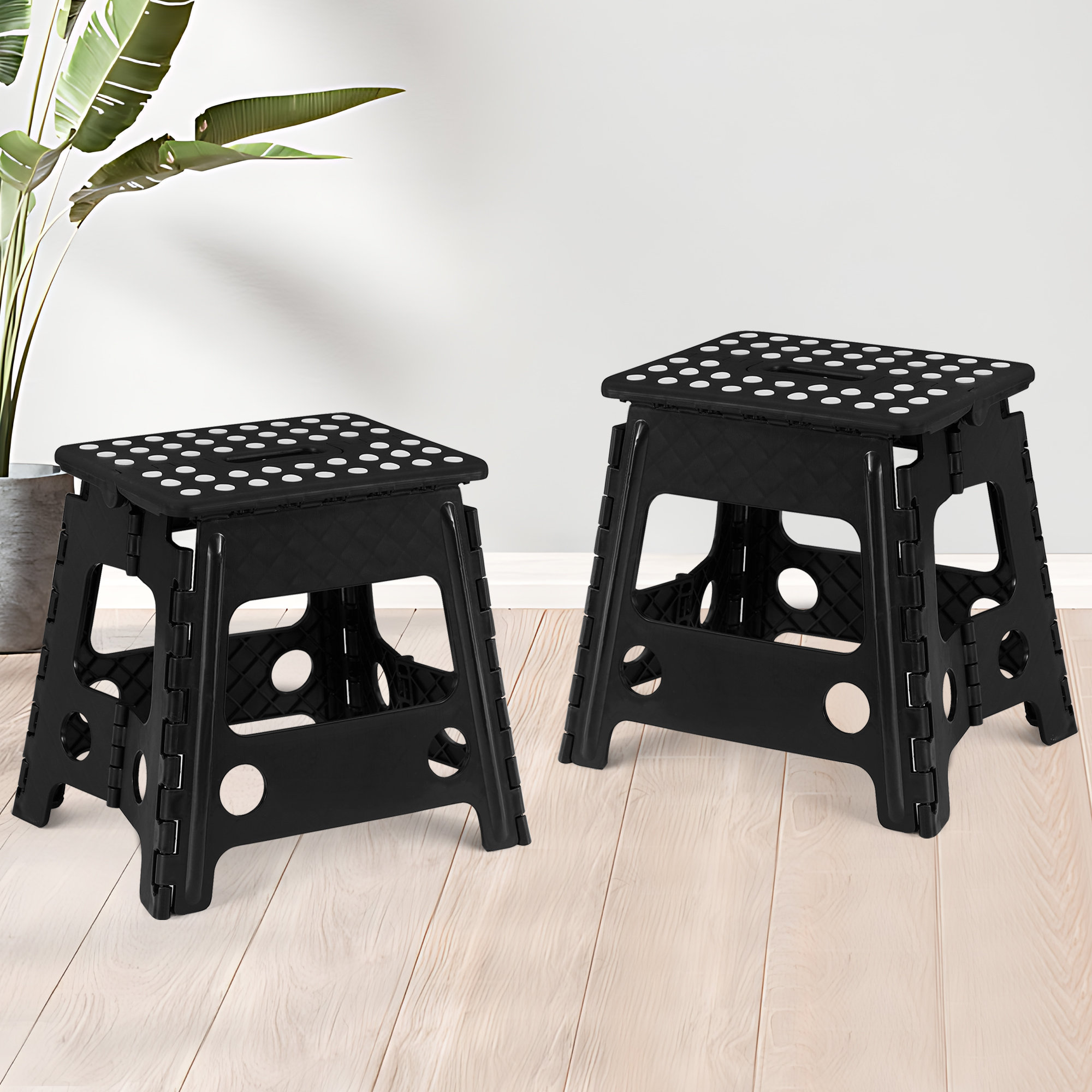WFX Utility™ Letyton 1 - Step Plastic Lightweight Folding Step Stool ...