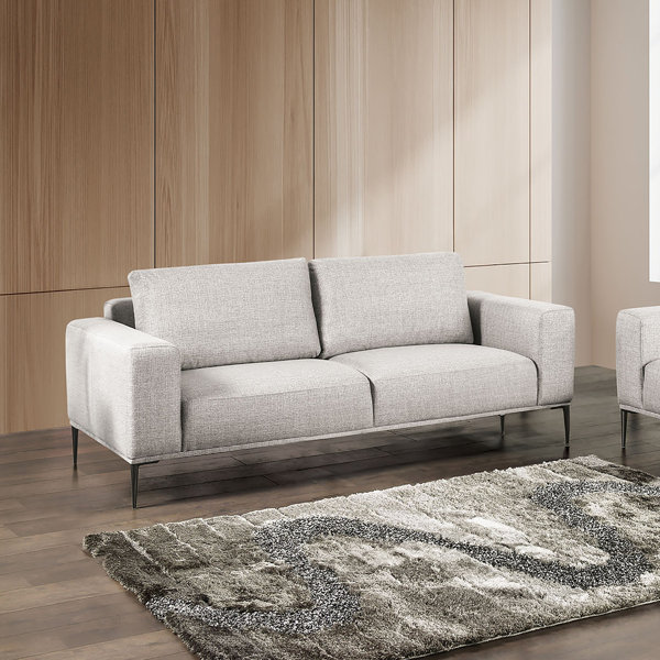 Latitude Run® Deunta 81.88'' Chenille Square Arms CAL117 Compliant Sofa ...