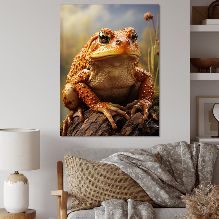 Gracie Oaks " Classic Frog Portrait I " on Canvas | Wayfair