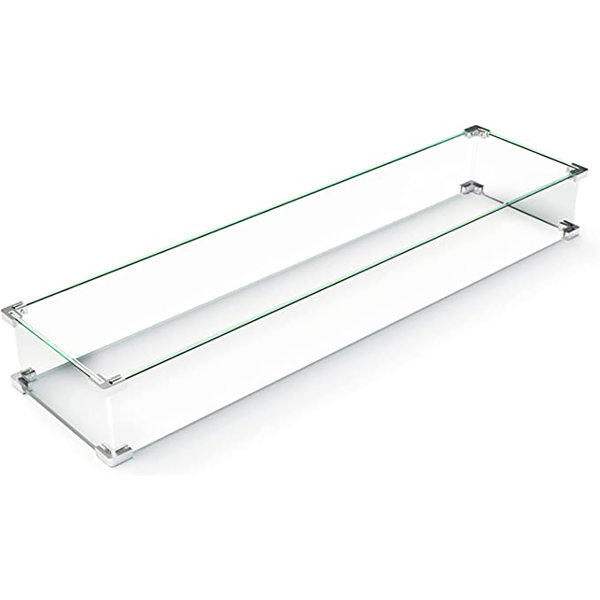 UPHA Rectangular Fire Pit Flame Guard | Wayfair