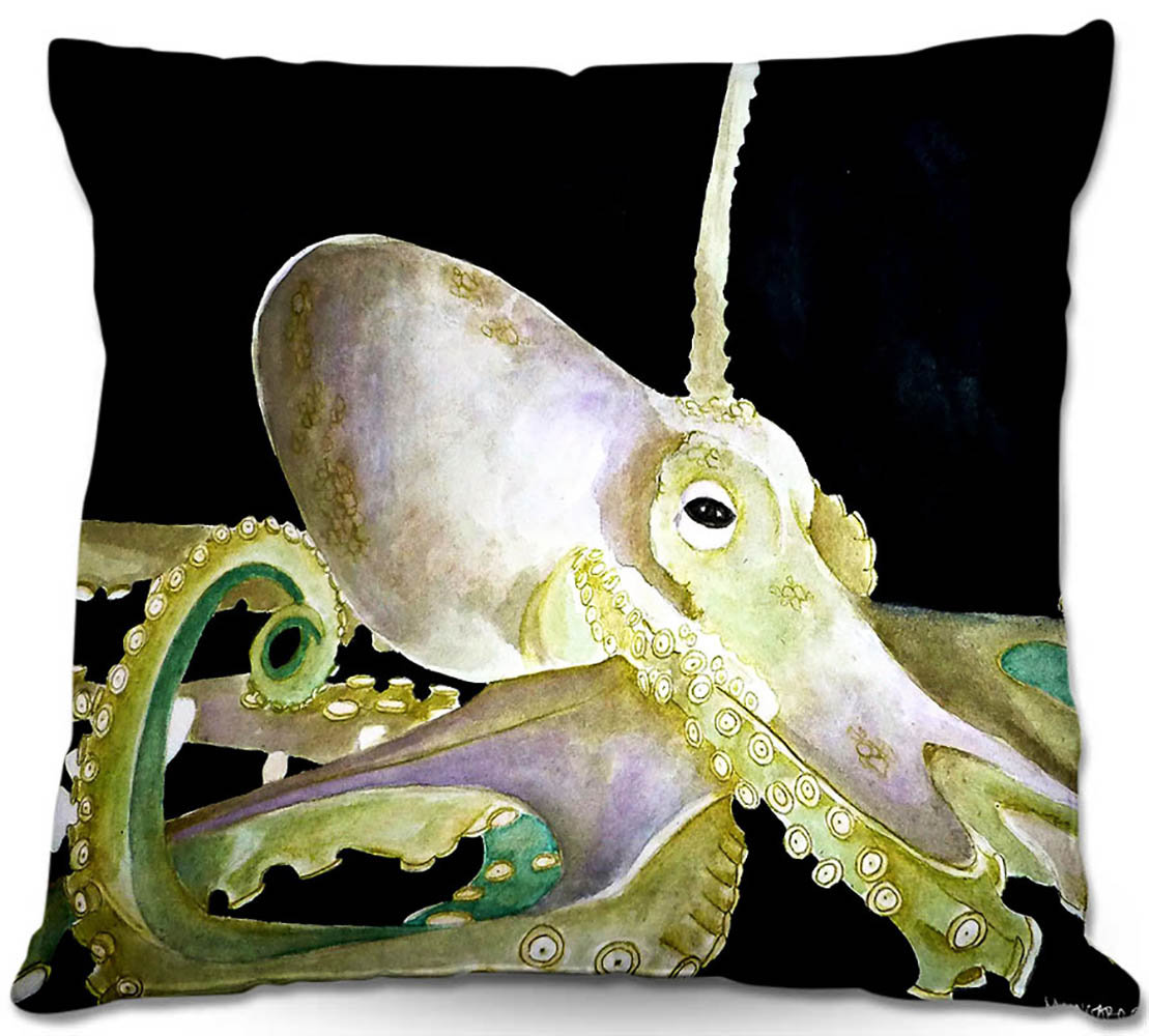 DiaNoche Designs Couch Deep Sea Life Octopus Throw Pillow - Wayfair Canada