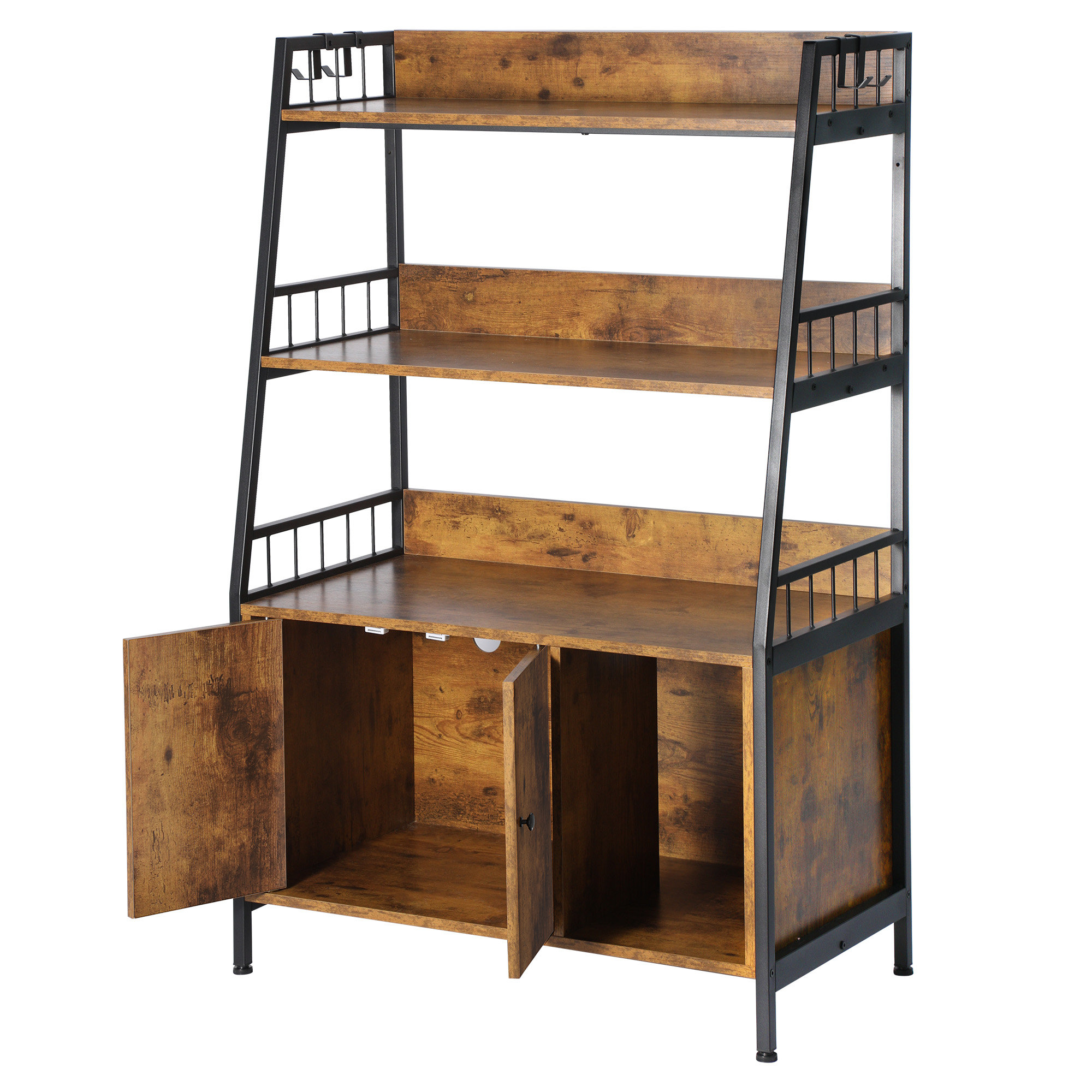 Tucker Murphy Pet™ Storage Shelves Cabinet with Multi-Functional Cat ...