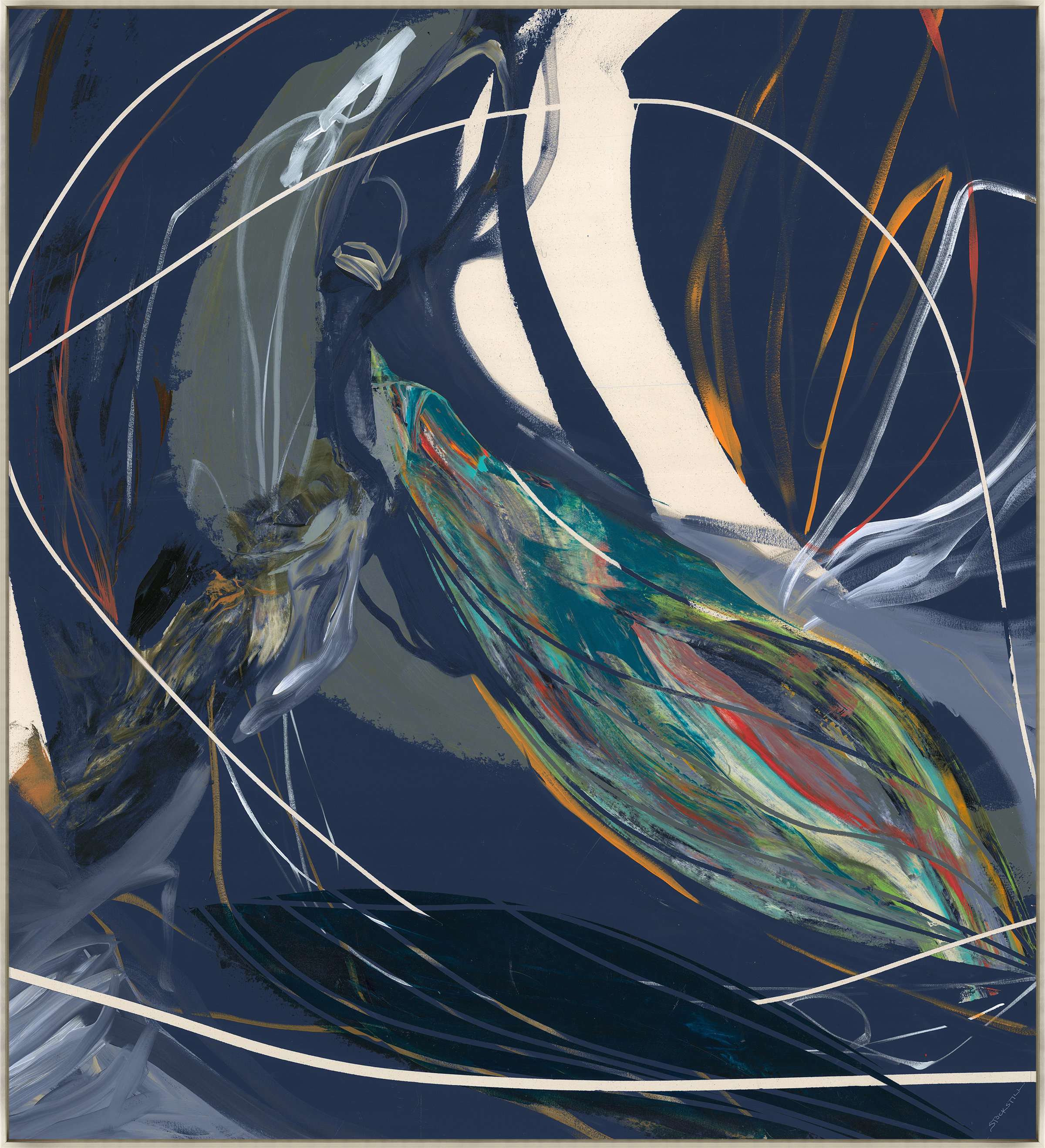 Chelsea Art Studio Cross Breeze III by Sarah Stockstill - Painting on ...