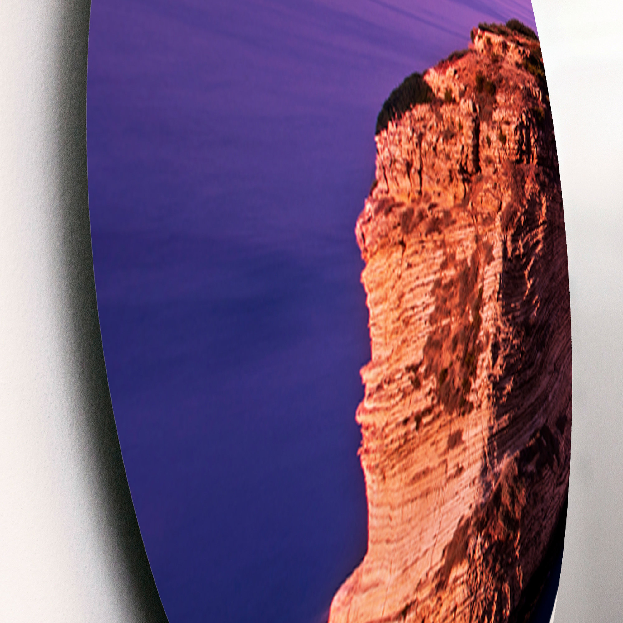 East Urban Home Rawsha Rock On Sunset - Seascape Metal Wall Decor Set ...